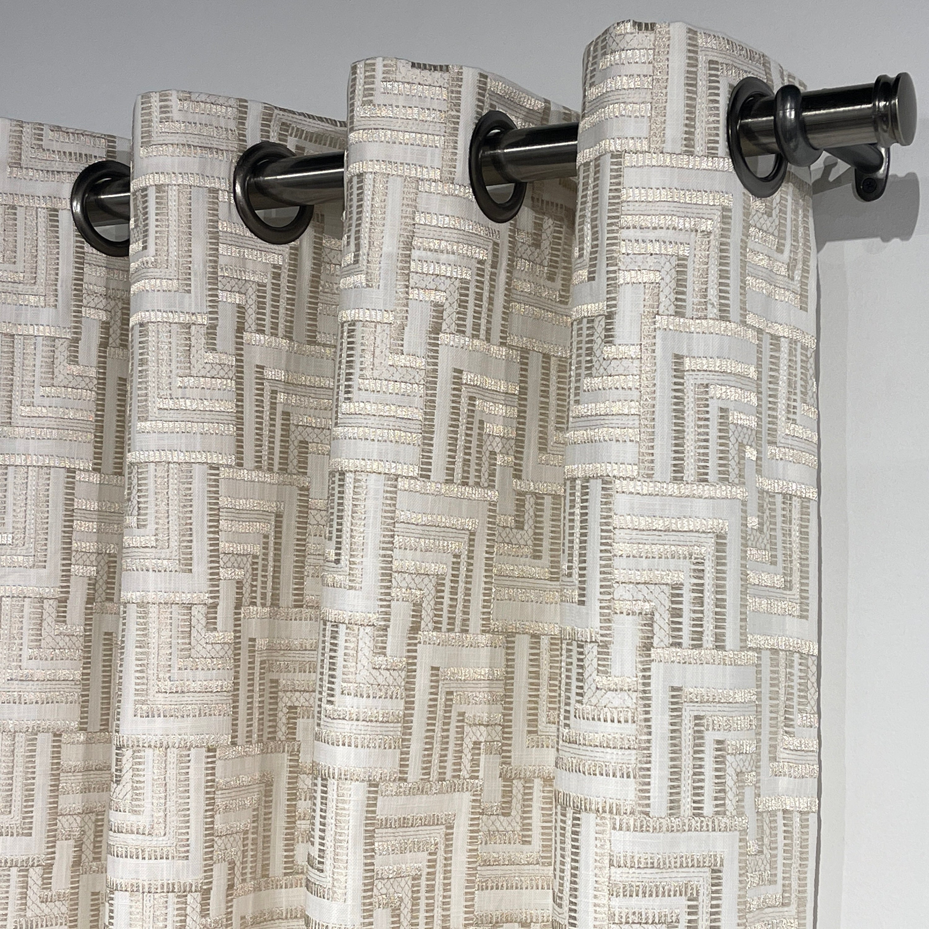 Euro Top Tack Pleat Drapery Panel - Fabric and Cotton Lining Included ...