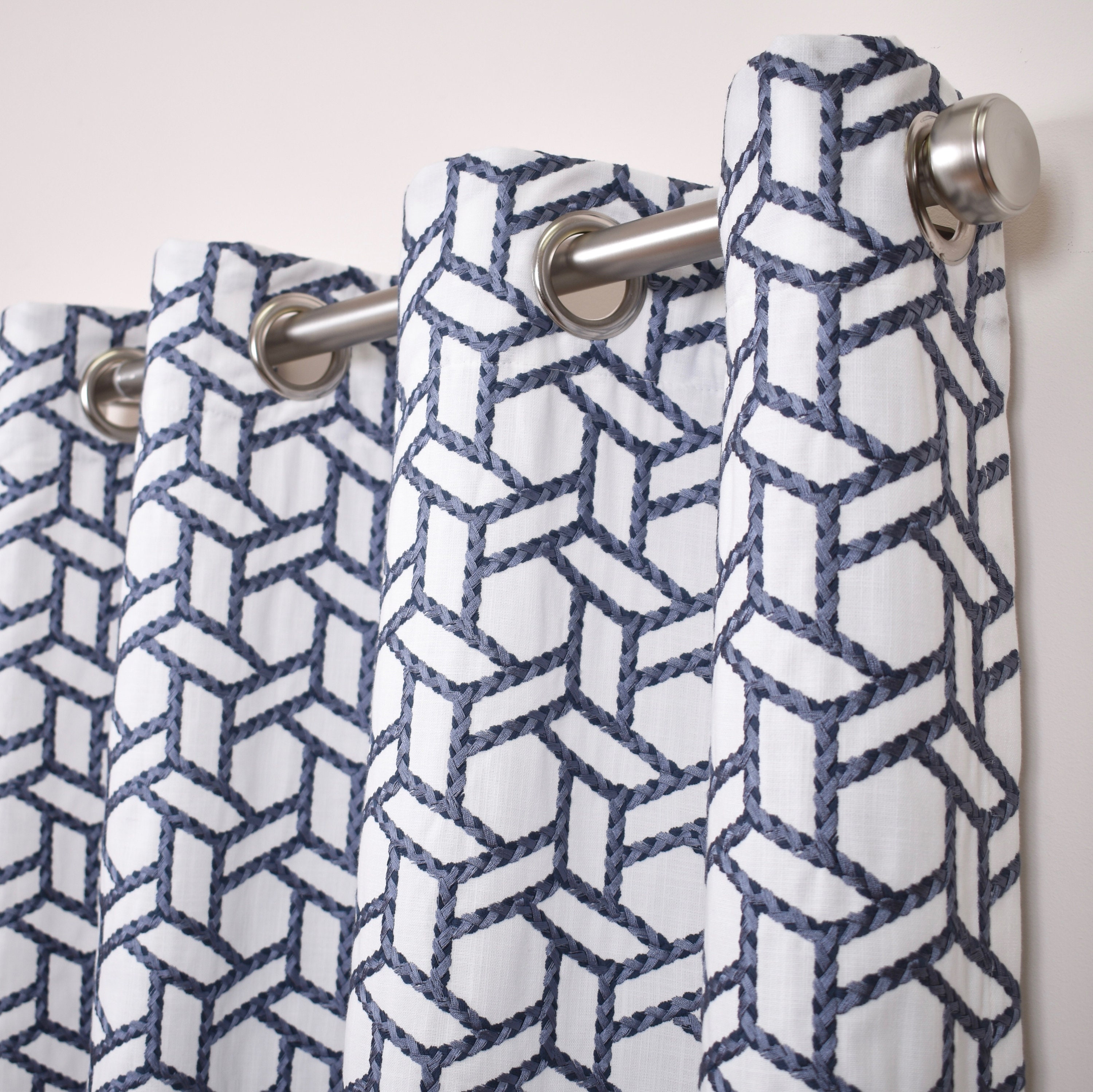 Euro Top Tack Pleat Drapery Panel Fabric and Cotton Lining Included ...