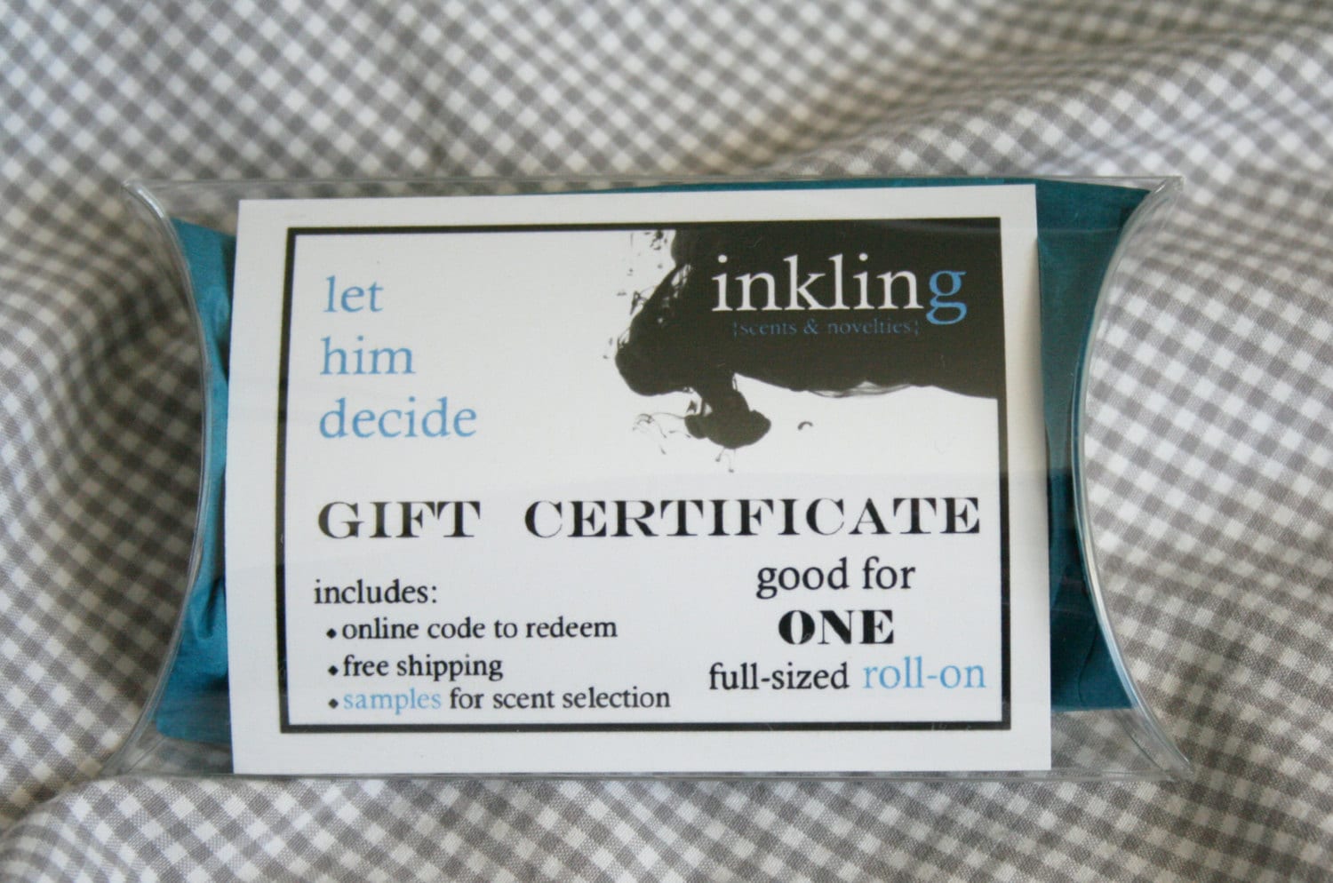 Let HIM decide Gift certificate for full sized roll-on but | Etsy