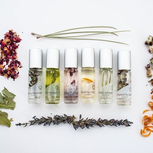 Earth Notes 6 Pack Set - Natural Oil Perfumes - Small Roll-on Bottles ...