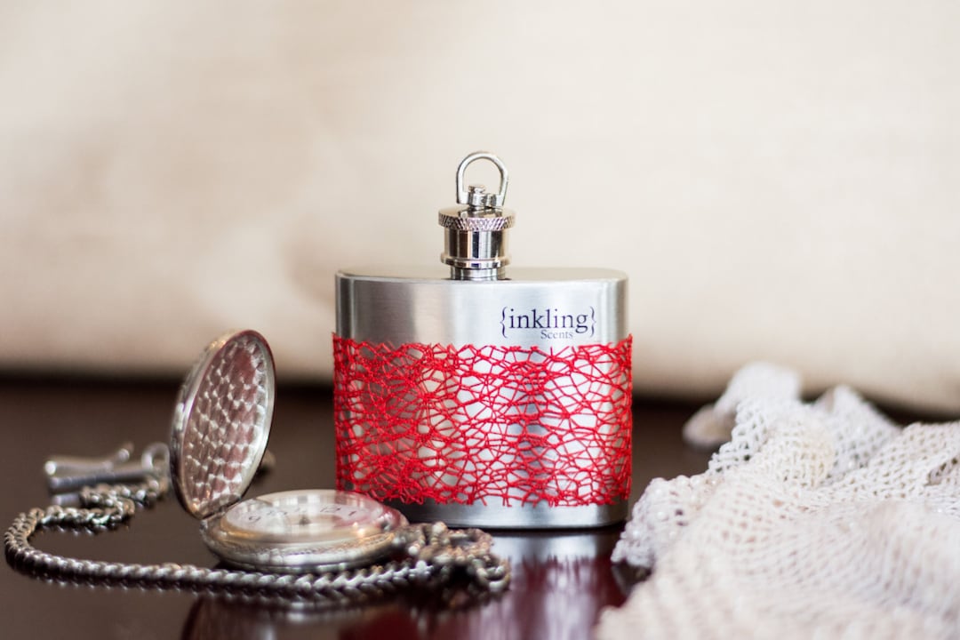 Pulse Perfume Oil: Alcohol-free, Lace-wrapped Steel Flask - Etsy