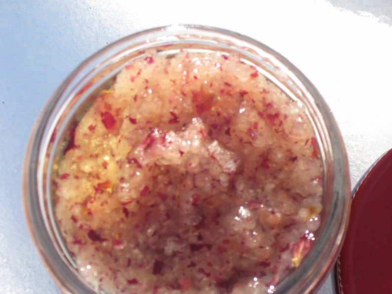 Rose & Honey Salt Scrub...body Scrub...facial Scrub...herbal - Etsy