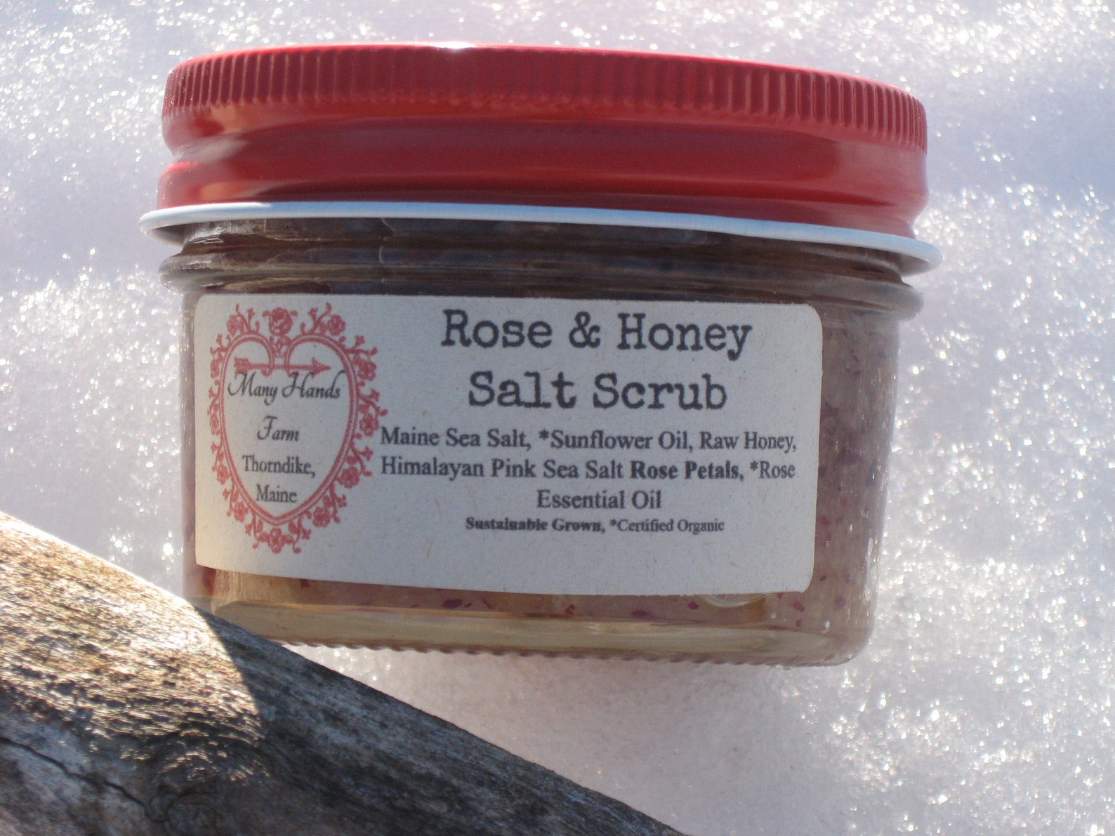 Rose & Honey Salt Scrub...body Scrub...facial Scrub...herbal - Etsy