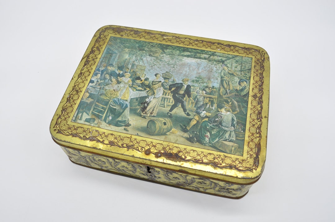 Antique Jan Steen General Biscuit Company Biscuit Tin Box - Etsy