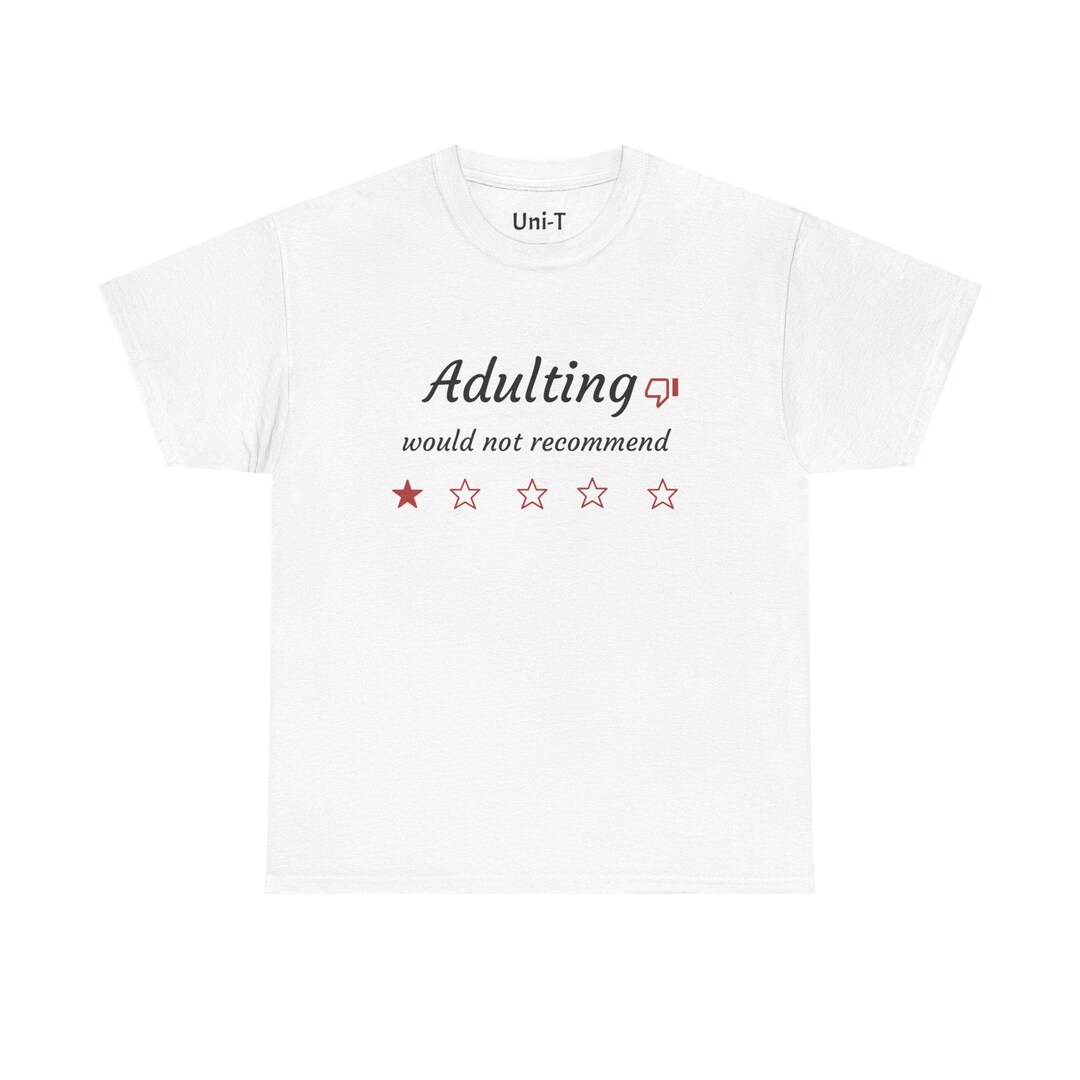 Thumbs Down on Adulting. One Star Rating - Etsy