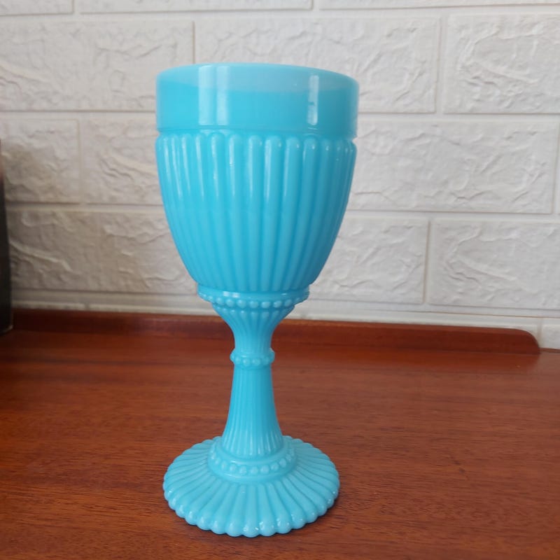 Turquoise Milk Glass - Etsy