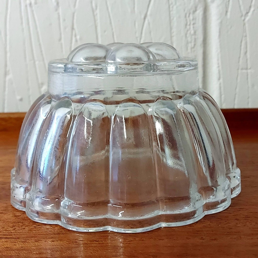Vintage Round Bubble Top Glass Jelly Mould One Pint Capacity - Etsy