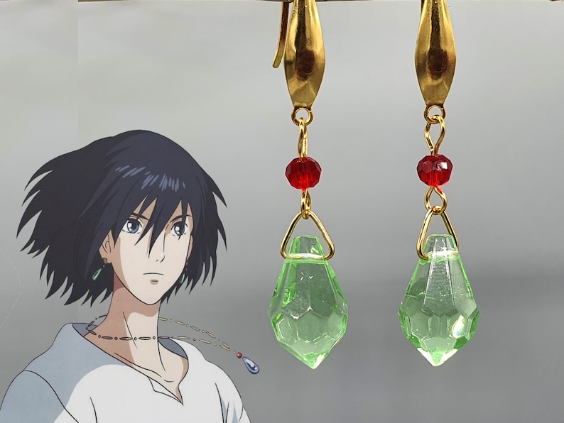Howl's Earrings, Howls Moving Castle Anime Inspired Cosplay Earrings ...