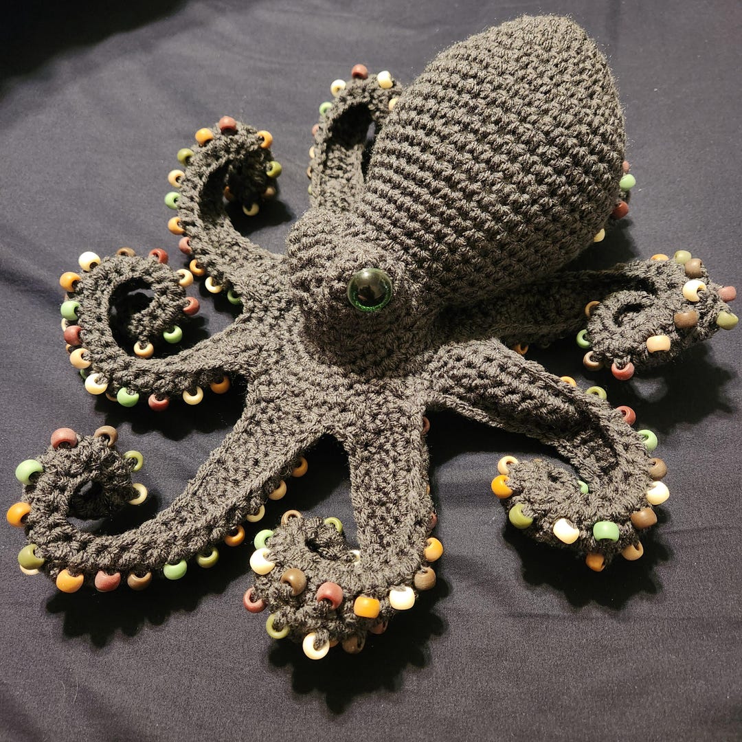 Realistic Beaded Octopus - Realistic Octopus - Octopus Plushie ...