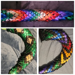 Dragon Scalemaille Tail: Anodized Aluminum, Cosplay Furry Costume - Etsy