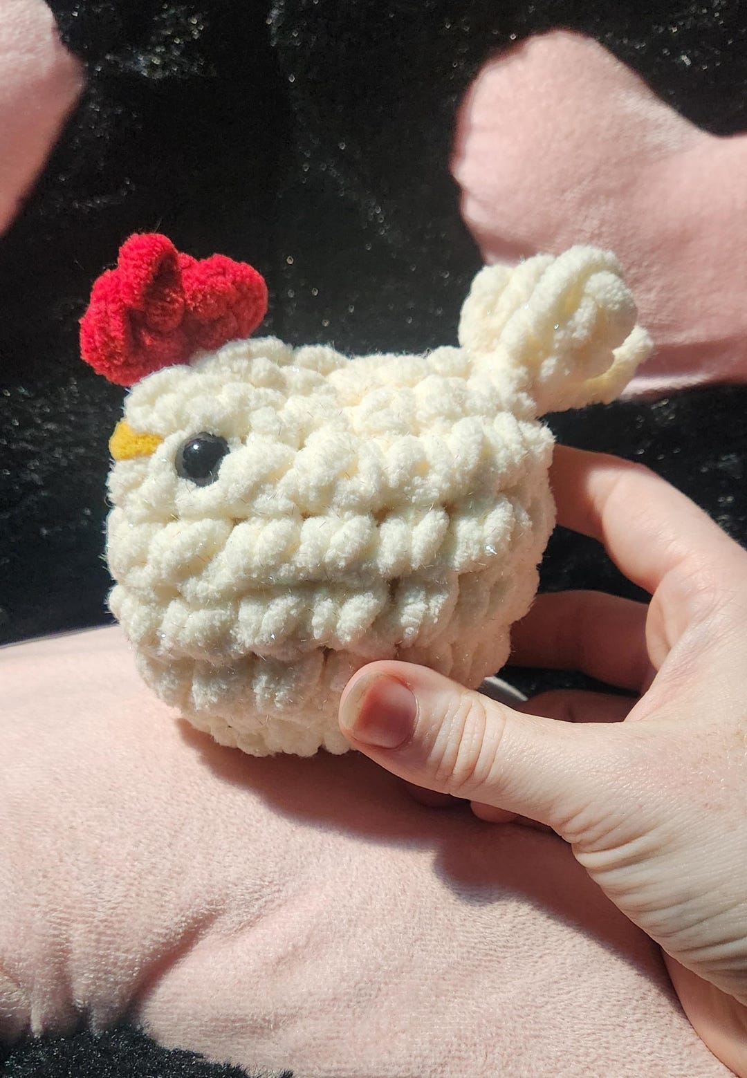 Mini Chicken - Crochet Mini Chicken - Chicken Plushie - Chicken Stuffie ...