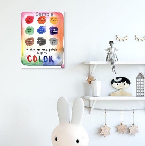 Choose your color / Elige tu color Watercolor Print | Etsy