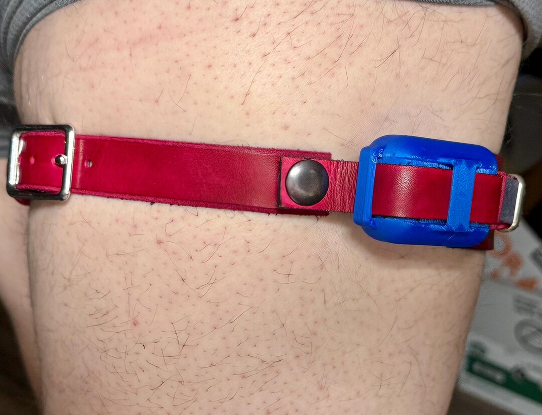 Leather Thigh Strap Garter for Remote Shocker for Obedience Training ...