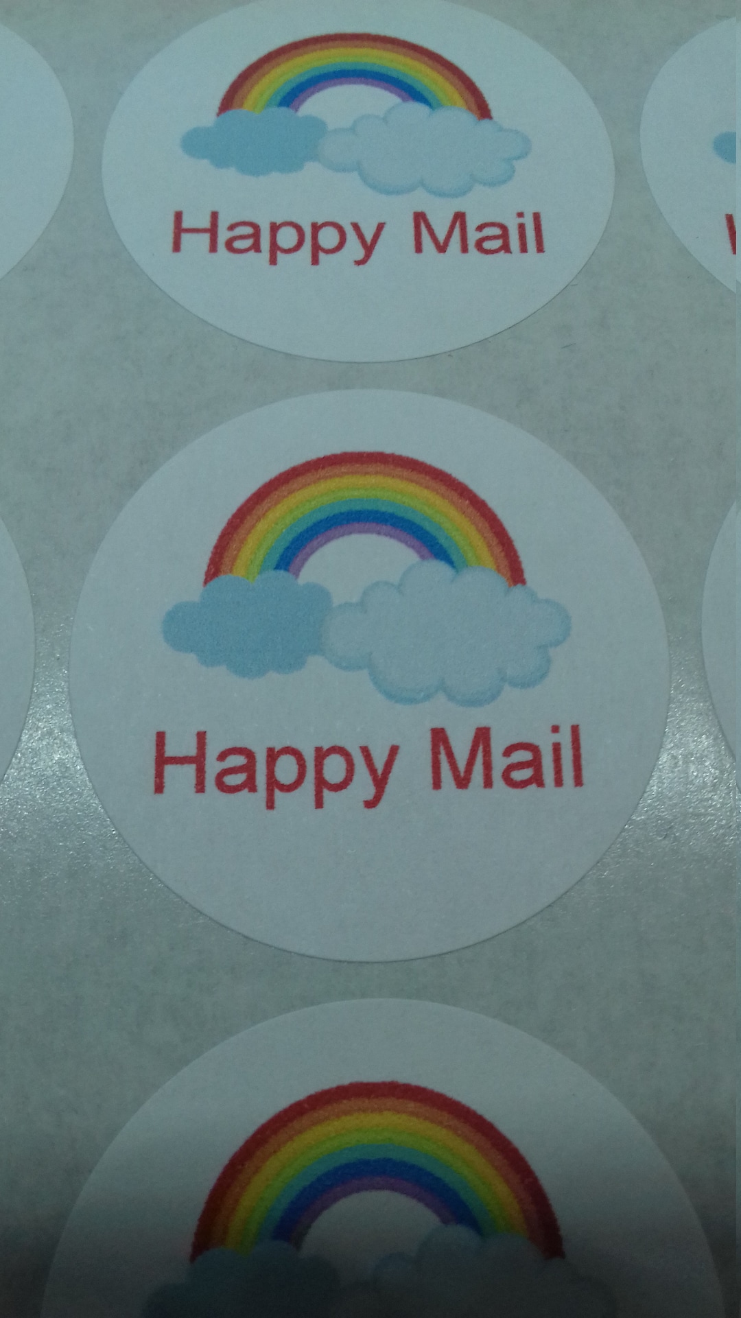 35 Rainbow Happy Mail Stickers Happy Post Snail Mail Penpal - Etsy