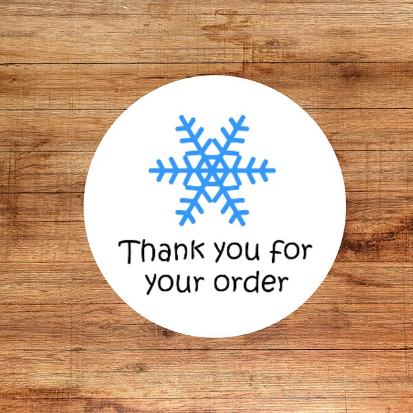 Snowflake Stickers - Etsy UK