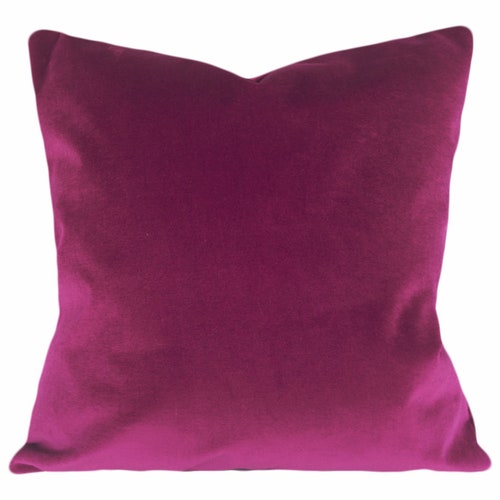 Magenta Fuchsia Velvet Pillow Cover Throw Pillow Both - Etsy