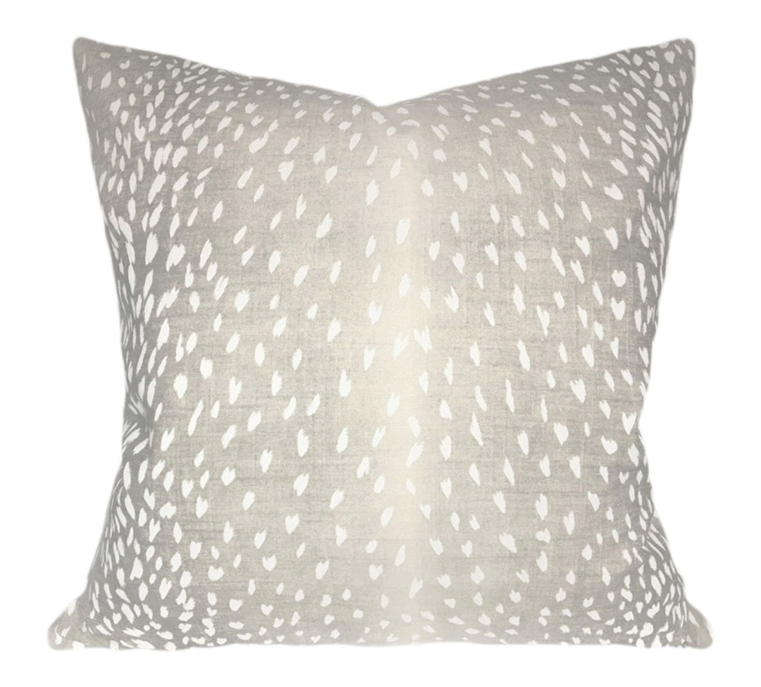 Vern Yip Antelope Linen Pillow Cover: Animal Print Throw Pillow - Etsy
