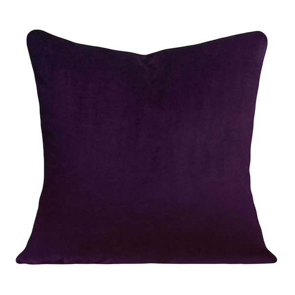 Purple Velvet Pillow - Etsy