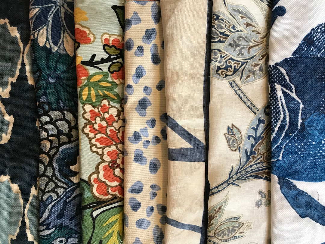 Designer Fabric Remnants/fabric Remnants/high-end Remnants - Etsy