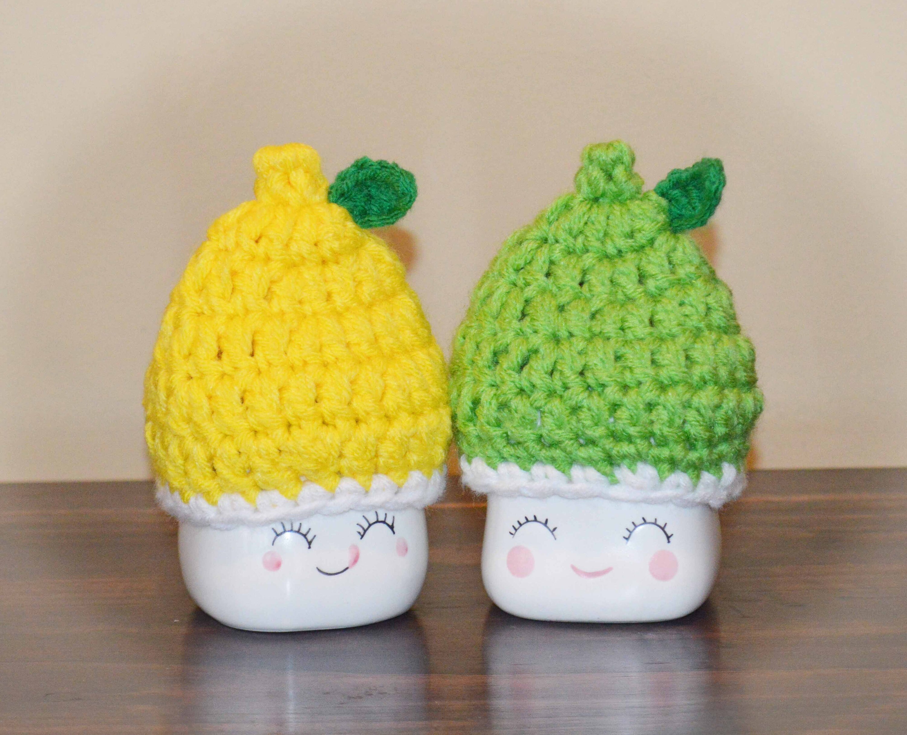 Marshmallow mug hat set of two lemon and lime marshmallow | Etsy