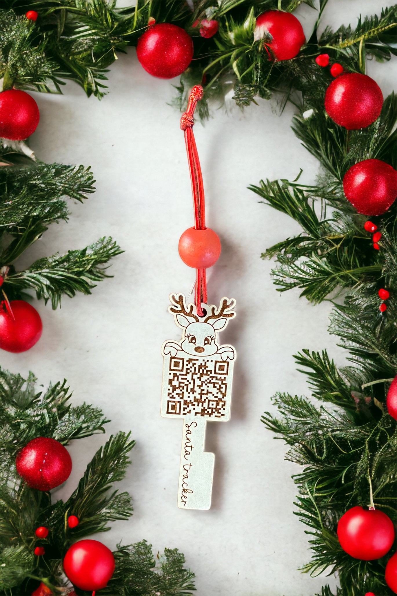 Santa Tracker Laser-cut and Engraved Key Christmas Ornament - Etsy
