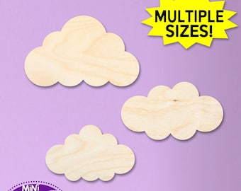 Cloud Wood Cut Out 170174 Unfinished Wood Various Sizes Nursery Decor ...
