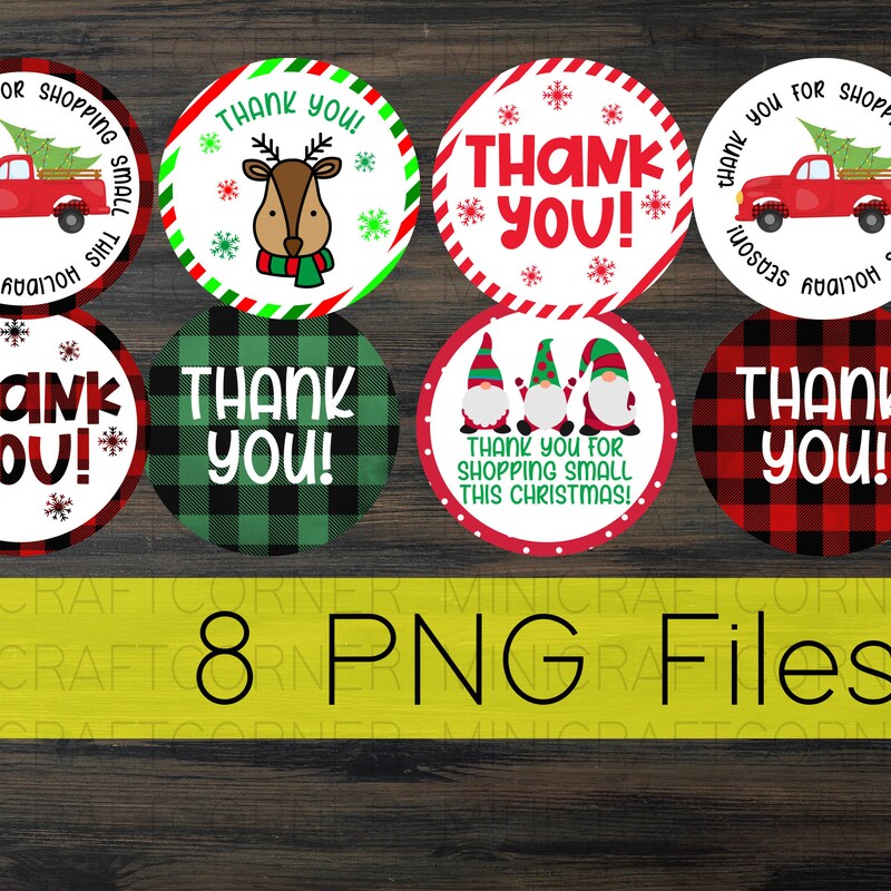 Christmas Business Stickers - Etsy