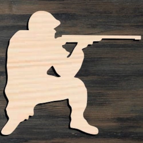 Soldier Wooden Cutout / US Army Gift / Army / Army Birthday - Etsy