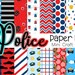 Police Digital Paper / Digital Paper / Police Officer Party / | Etsy