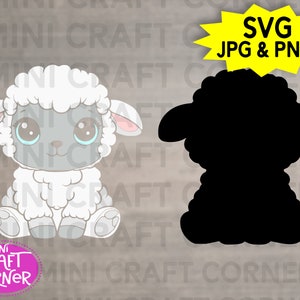 DIGITAL Sheep Clipart / Sheep Sitting / Cute Sheep Clipart / Baby Sheep ...
