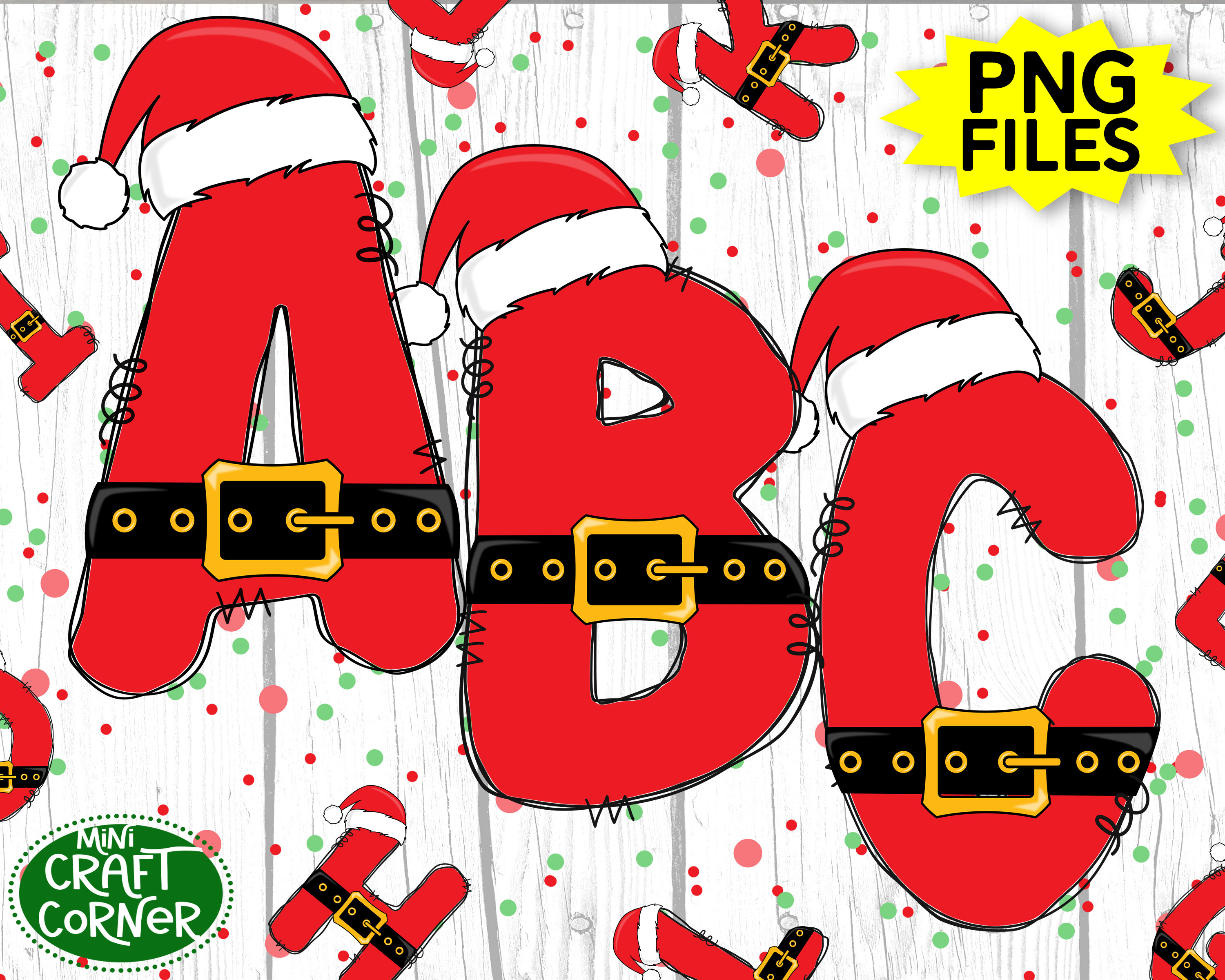 DIGITAL Christmas Alphabet / Christmas Letters / Christmas - Etsy