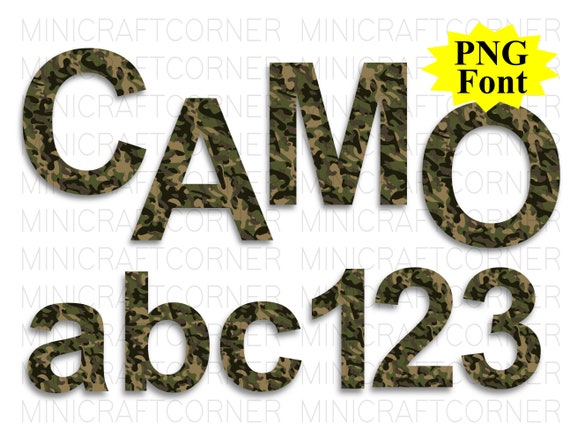 Digital Camo Font