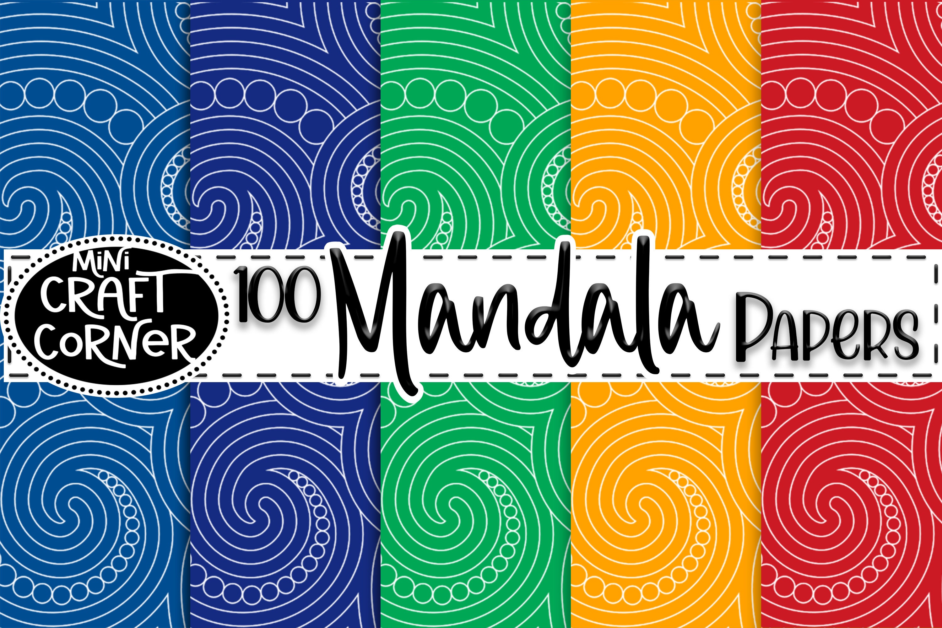 DIGITAL Mandala Papers / Digital Paper / Mandala Design Paper | Etsy