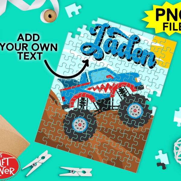 Monster Truck Puzzle - Etsy
