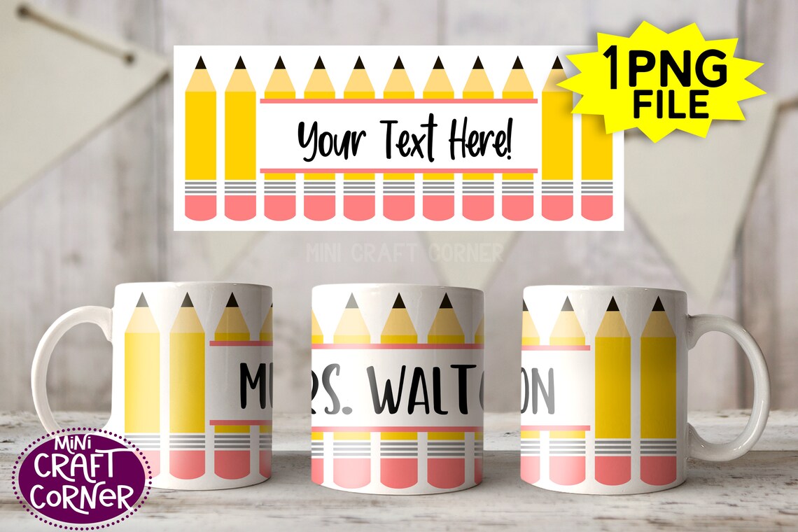 DIGITAL Sublimation Teacher Mug Design / Sublimation Mug / - Etsy