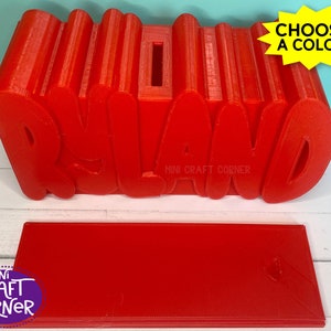 Personalized 3D Printed Bank / Coin Bank / Name Bank / Personalized ...