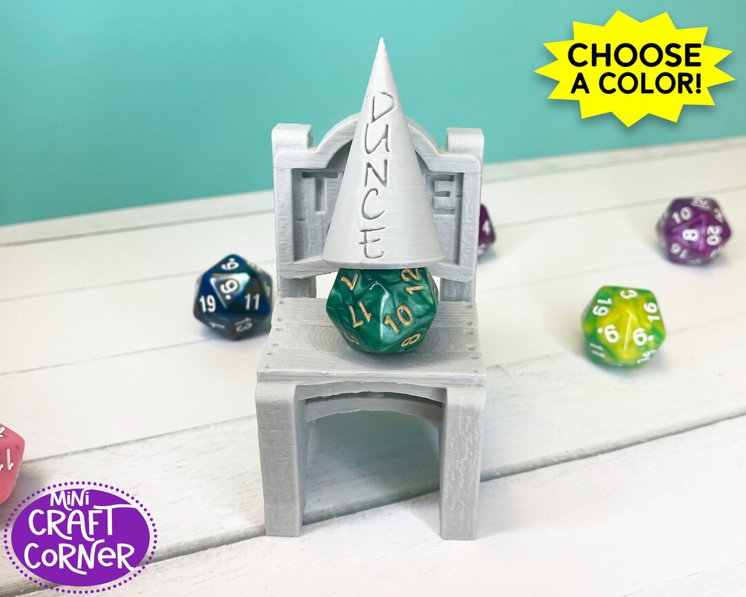 Dice Jail / Chair of Shame / Dice Punishment / Tabletop Gaming / Gaming ...