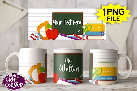 DIGITAL Sublimation Teacher Mug Design / Sublimation Mug / | Etsy