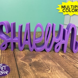 Personalized 3D Printed Name / Custom Standing Name / Desk Name Plate ...