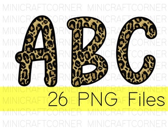 Cheetah Print Font Png - Etsy