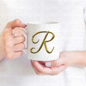 DIGITAL Gold Letters / Fancy Font PNG / PNG Letters / Png Font / Fancy ...