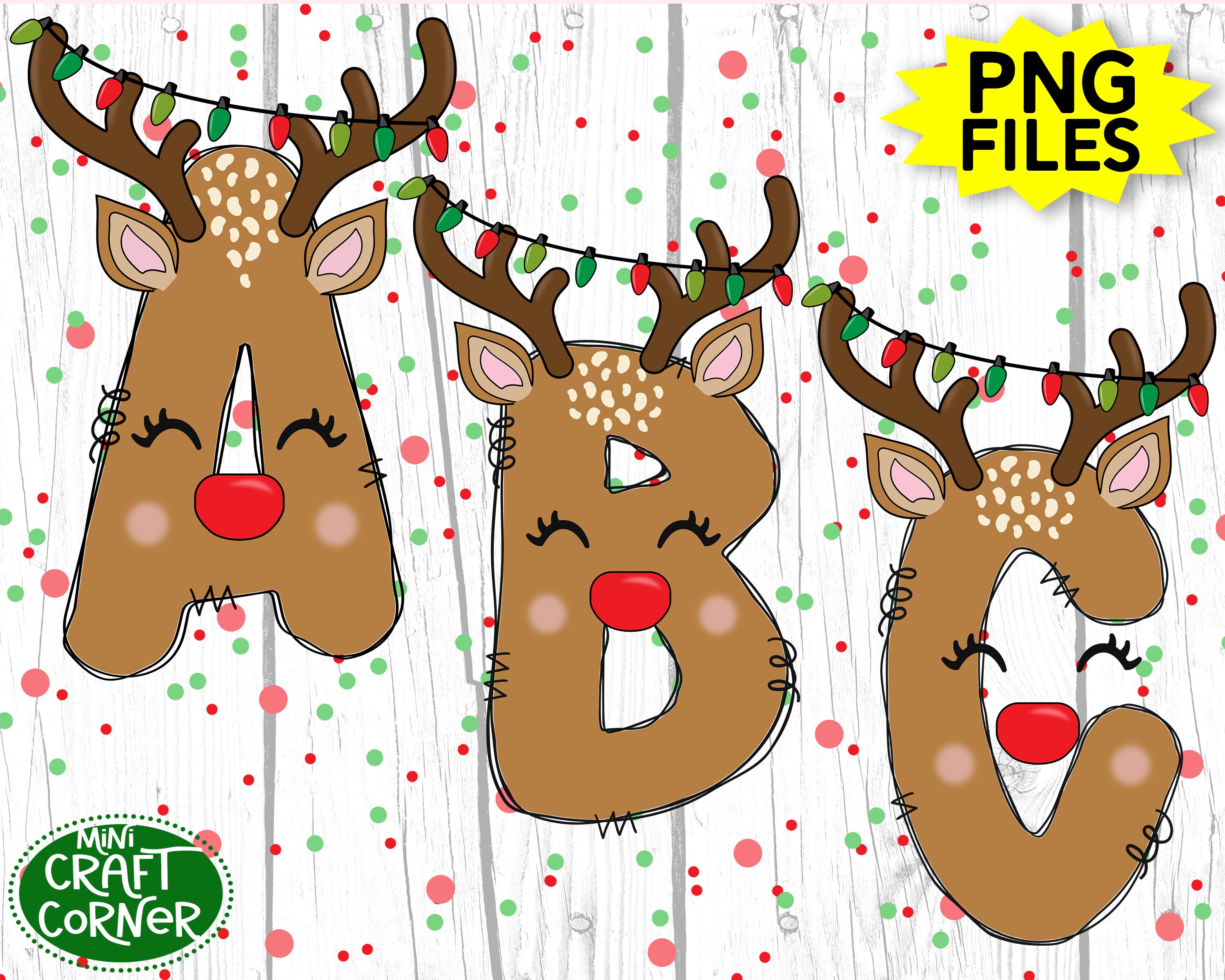 DIGITAL Christmas Alphabet / Christmas Letters / Christmas - Etsy