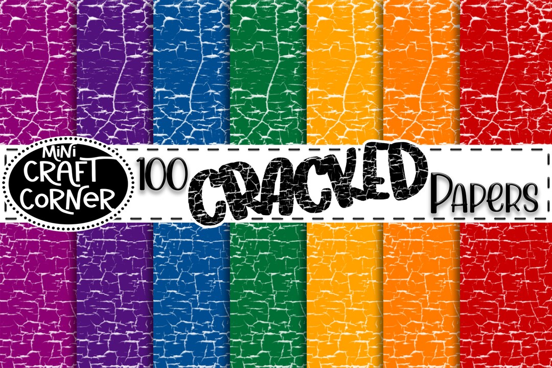DIGITAL 100 Cracked Papers / Cracked Digital Paper / Colorful Chipped ...
