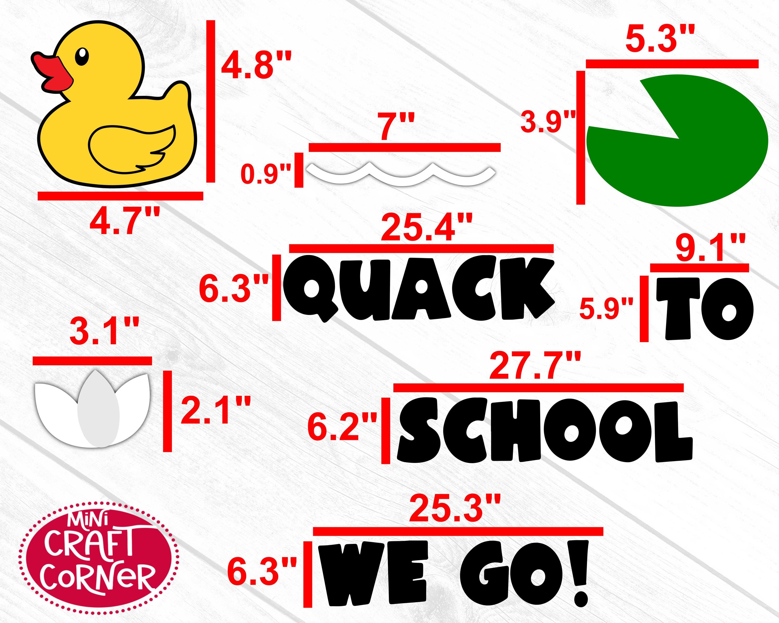Quack to School Duck Door Decor Kit | Precut Teacher Back to School ...