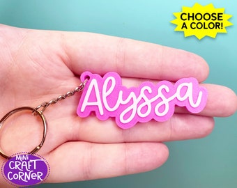 3D Printed Custom Name Keychain - Etsy
