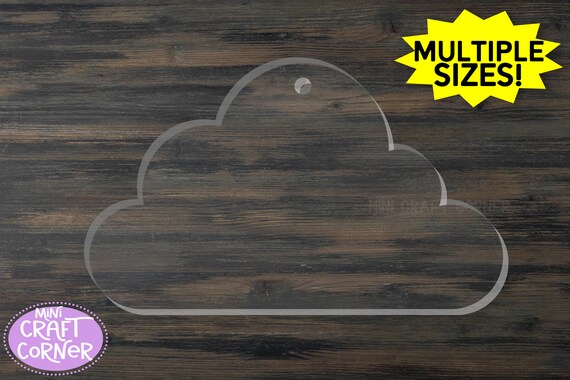 Acrylic Cloud / Cloud Acrylic Blanks / Acrylic Blanks / | Etsy