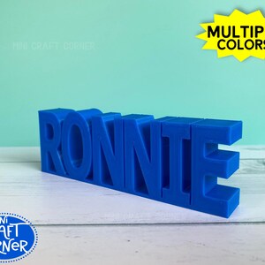 Personalized 3D Printed Name / Custom Standing Name / Desk Name Plate ...