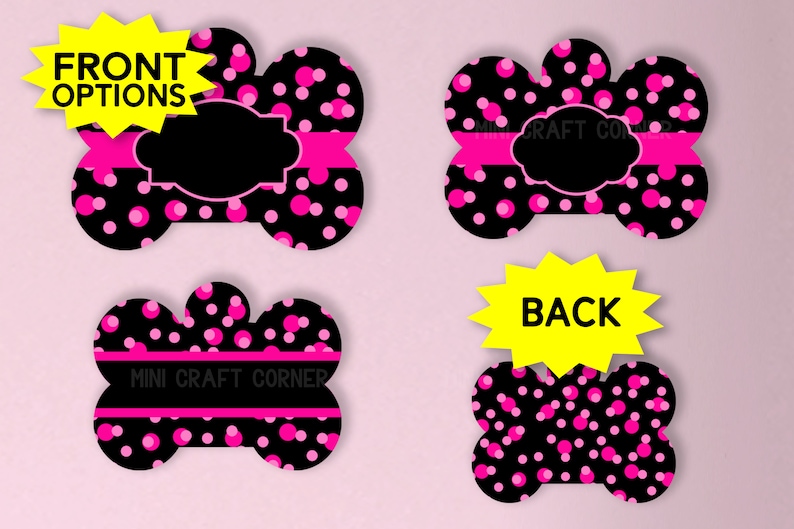 DIGITAL Sublimation Dog Bone Tag / Dog Bone Sublimation Tag / Dog Tag ...