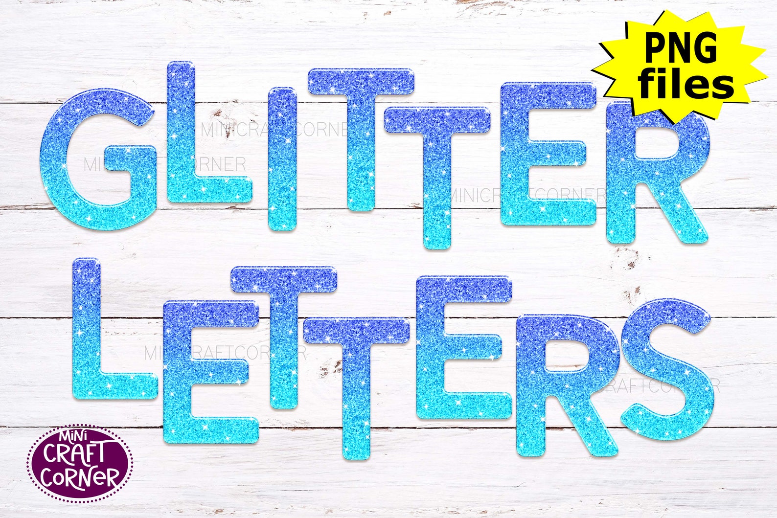 DIGITAL Blue Glitter Letters / Blue Letters PNG / Letters PNG - Etsy