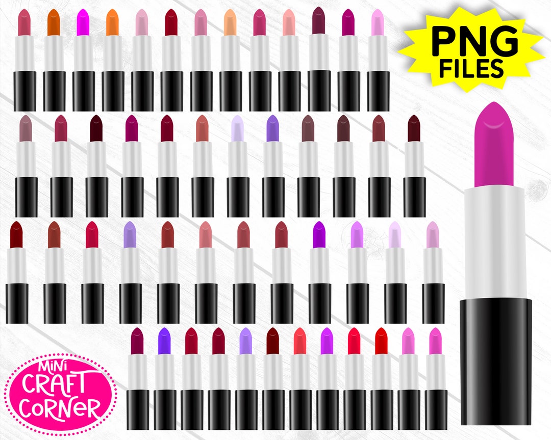 DIGITAL Lipstick Clipart / Makeup Clipart / Lipstick PNG / Make up ...